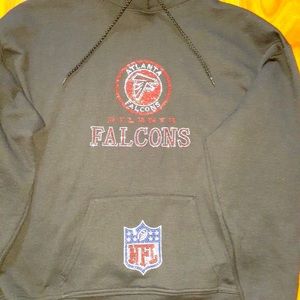Hanes | Jackets & Coats | Custom Rhinestone Atlanta Falcons Hoodie ...